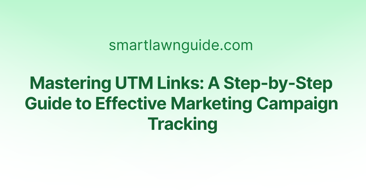 Mastering UTM Links: A Step-by-Step Guide to Effective Marketing Campaign Tracking